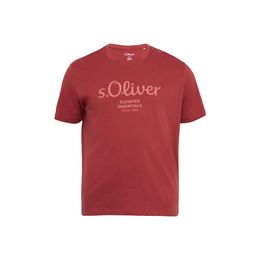 s.Oliver Men Big Sizes Shirt male Red size 5XL