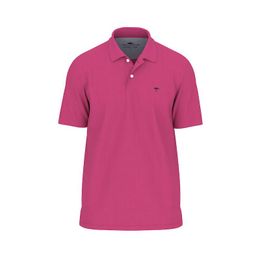 Fynch-Hatton Herren Fynch-Hatton Poloshirt normale Passform, mit 2-Knopf-Polokragen, aus Baumwolle rosa M