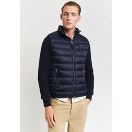 Gant Herren Steppweste &raquo;LIGHT GILET&laquo; im Streifen-Stepp-Look blau XL