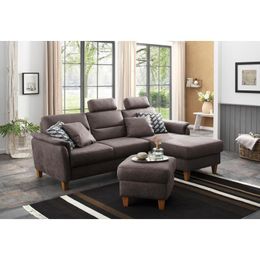 Home Affaire Ecksofa &raquo;Palmera L-Form, B: 244 cm - OTTO. Verl&auml;ssliche Qualit&auml;t.&laquo; optional Bettfunktion & Bettkasten, Federkern grau 100% Polyester;