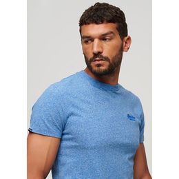 Superdry Damen Rundhalsshirt &raquo;ESSENTIAL LOGO EMB TEE&laquo; blau S