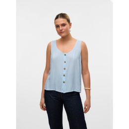 V&eacute;ro Moda Vero Moda Damen Blusentop &raquo;VMBUMPY SL SHIRT WVN GA NOOS&laquo; blau S