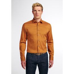 Eterna Herren Langarmhemd &raquo;SLIM FIT&laquo; EASY IRON (b&uuml;gelleicht) orange 40, Normalgr&ouml;&szlig;en
