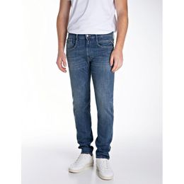 Replay Herren Slim-fit-Jeans &raquo;ANBASS&laquo; mit Washed-Optik blau 34, L&auml;nge 34