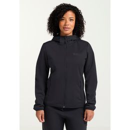 Jack Wolfskin Damen Softshelljacke &raquo;WINDHAIN HOODY W&laquo; mit Kapuze schwarz XXL (48)