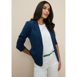 Tamaris Damen Kurzblazer in Trendfarben blau 42