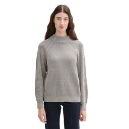Tom Tailor Damen Tom Tailor Stehkragenpullover grau XXL (44)