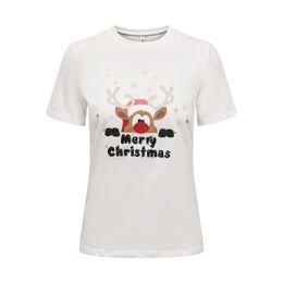 Only Damen Only Rundhalsshirt &raquo;ONLXMAS YRSA CHRISTMAS REG S/S TOP JRS&laquo; f&uuml;r Weihnachten XS