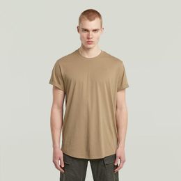 G-Star Raw G-Star Herren G-STAR Kurzarmshirt &raquo;Lash&laquo; Rundhals, Logoapplikation beige XXL