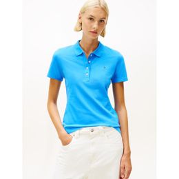 Tommy Hilfiger Damen Poloshirt &raquo;1985 Slim Fit Pique Premium&laquo; mit Logostickerei, mit Seitenschlitzen M (38)