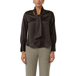 s.Oliver BLACK LABEL Damen s.Oliver BLACK LABEL Satinbluse mit eleganter Kragen-Schluppe 46