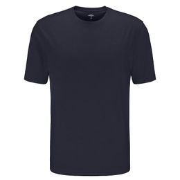 Fynch-Hatton Herren Fynch-Hatton T-Shirt &raquo;Fynch-Hatton Basic T-Shirt&laquo; Sommershirt in unifarben, mit Logostickerei blau S (48/50)