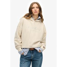 Superdry Damen Kapuzensweatshirt &raquo;VENUE METALLIC RELAXED HOOD&laquo; beige S