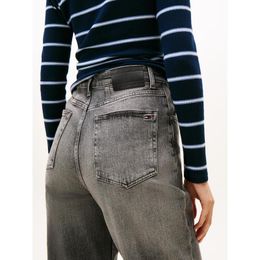 Tommy Jeans Damen Mom-Jeans &raquo;MOM JEAN UH TPR&laquo; mit Logo-Stickereien, in kn&ouml;chelfreier L&auml;nge 32, L&auml;nge 30