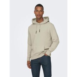 Only & Sons Only & Sons Herren ONLY & SONS Kapuzensweatshirt &raquo;ONSCERES HOODIE SWEAT NOOS&laquo;, Baumwollmischung, regular fit beige S
