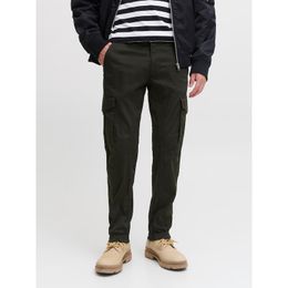 Jack & Jones Jack & Jones Herren Cargohose &raquo;JPSTPAUL JJFLAKE CARGO NOOS&laquo; Baumwollmischung, regular fit gr&uuml;n 36, L&auml;nge 34
