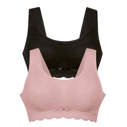 Anita Since 1886 Damen Anita since 1886 Bralette &raquo;Essential Lace&laquo; 2er-Pack, Doppelpack, vorgeformt, herausnehmbare Schale, gemoldete Cups L, N-Gr