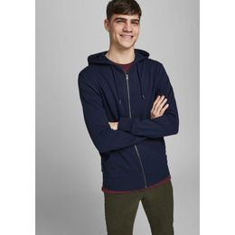 Jack & Jones Jack & Jones Herren Kapuzensweatjacke &raquo;JJEBASIC Hoodie mit Rippb&uuml;ndchen und angenehmem Tragegef&uuml;hl&laquo; unifarben, modisch, regular fit, Baumwollmischung,