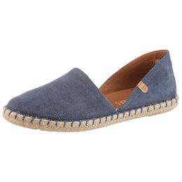 VERBENAS Damen VERBENAS Espadrille &raquo;CARMEN SERRAJE&laquo; , Schlupfschuh, Sommerschuh, Loafer mit typischem Jute-Rahmen blau 37