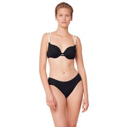 Triumph Damen B&uuml;gel-Bikini-Top &raquo;Summer Glow WP 01 sd&laquo; Struktur-Piqu&eacute; schwarz 40, Cup D