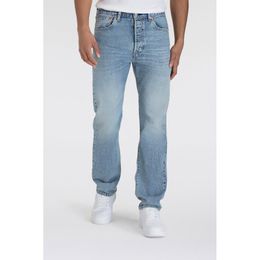 Levi's Levi's Herren Straight-Jeans &raquo;501 LEVI'S ORIGINAL&laquo; mit Markenlabel blau 38, L&auml;nge 32
