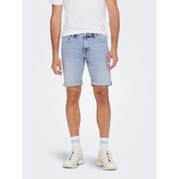 Only & Sons Only & Sons Herren ONLY & SONS Jeansshorts &raquo;ONSPLY LIGHT BLUE 5189 SHORTS DNM NOOS&laquo; blau M, N-Gr