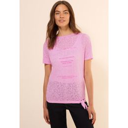 Cecil Damen T-Shirt mit Schmucksteinen rosa S (38)
