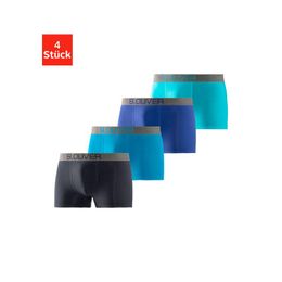 s.Oliver Herren s.Oliver Boxer &raquo;Boxershorts f&uuml;r Herren&laquo; Packung, 4 Stk. mit kontrastfarbenem Webbund blau S, 4 Stk.