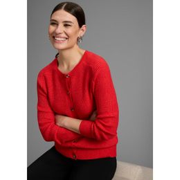 HECHTER PARIS Damen HECHTER PARIS Strickjacke mit Knopfleiste rot 40/42