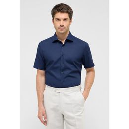 Eterna Herren Kurzarmhemd &raquo;SLIM FIT&laquo; NON IRON (b&uuml;gelfrei) blau 42, Normalgr&ouml;&szlig;en