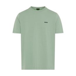 BOSS Green Damen BOSS Green Rundhalsshirt &raquo;Tee&laquo; mit gummiertem Kontrast-Logo L