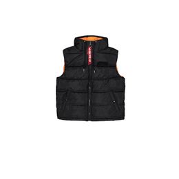 Alpha Industries Herren Blouson &raquo;Hooded Puffer Vest FD&laquo; schwarz 3XL