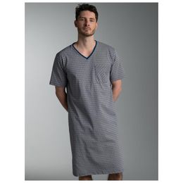 TRIGEMA Herren Pyjama &raquo;TRIGEMA Nachthemd mit modischem Allover-Muster&laquo; 1 3XL