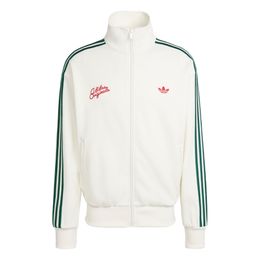adidas originals Sweatjacke 'Firebird' Herren Gr&ouml;&szlig;e M dunkelgr&uuml;n / rot / wei&szlig;