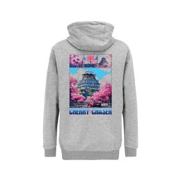 Oldskull Hoodie 'Retro Cherry Chaser Logo Graphic' Damen Gr&ouml;&szlig;e XXL grau