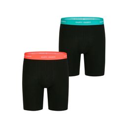Happy Shorts Langer Boxer ' Jersey Boxer Briefs ' Herren Gr&ouml;&szlig;e L schwarz