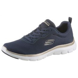 Skechers Damen Sneaker &raquo;FLEX APPEAL 4.0 BRILLINAT VIEW&laquo; Freizeitschuh, Halbschuh, Schn&uuml;rschuh mit Air Cooled Memory Foam gold 40