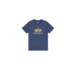 Alpha Industries Herren T-Shirt &raquo;Basic T-Shirt BL&laquo; blau XL