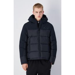 Champion Herren Winterjacke mit Kapuze schwarz XL