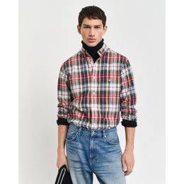 Gant Herren Karohemd &raquo;REG POPLIN TARTAN CHECK SHIRT&laquo; Regular Fit Popeline Hemd mit Tartan-Karomuster rot L, N-Gr