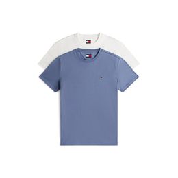 Tommy Jeans Damen Rundhalsshirt &raquo;TJM XSLIM 2PACK JERSEY TEE EXT&laquo; Packung, 2er-Pack, Logostickerei, 2Pack blau M