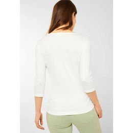 Street One Damen Street One 3/4-Arm-Shirt &raquo;Style Pania&laquo; mit extra Futter an der Vorderseite wei&szlig; 38