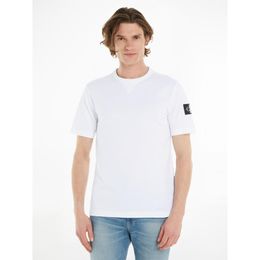Calvin Klein Jeans Herren T-Shirt &raquo;BADGE REGULAR TEE&laquo; mit Logo-Patch wei&szlig; S