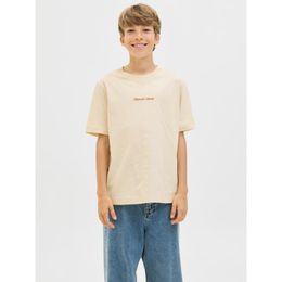 Jack & Jones Jack & Jones Junior Jungen T-Shirt &raquo;JORNORREBRO EMB TEE SS CN NOOS JNR&laquo; Baumwolle, relaxed fit, Kurzarm wei&szlig; 164