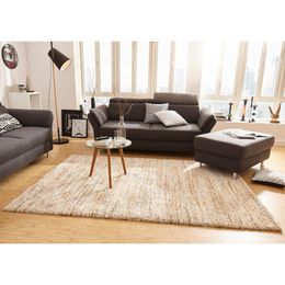 Hanse Home Hochflor-Teppich &raquo;Chic&laquo; rechteckig 30 mm H&ouml;he Shaggy, Weich, Flauschig, Flokati, Meliert, Wohnzimmer, Schlafzimmer beige Kunstfaser