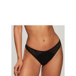 Nuance Damen String aus edler, leicht transparenter Spitze schwarz 40/42