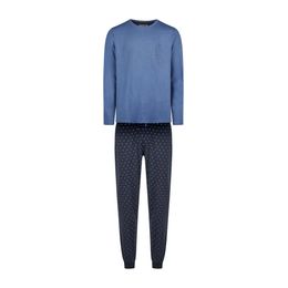 Phil & Co. Berlin Pyjama ' Cozy Classic ' Herren Gr&ouml;&szlig;e L blau / dunkelblau
