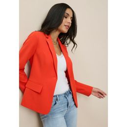 Tamaris Damen Kurzblazer in Trendfarben orange 40