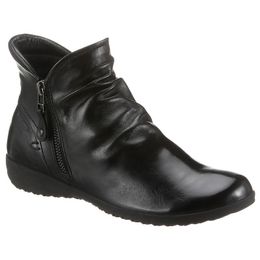 Josef Seibel Damen Schlupfboots &raquo;Naly 41&laquo; Stiefelette, Komfortschuh mit gerafftem Schaft schwarz 38