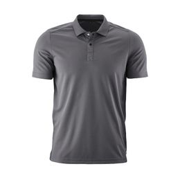 Gonso Herren Radtrikot &raquo;Essential Poloshirt M&laquo; Herren Fahrradtrikot kurzarm, elastisches und atmungsaktives Radshirt grau XL